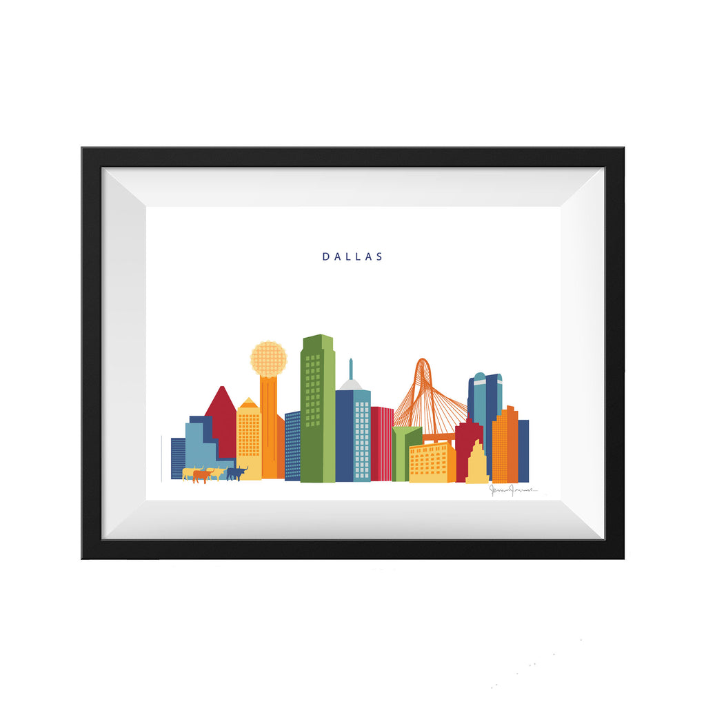 Dallas Texas Print – Cityscape Design
