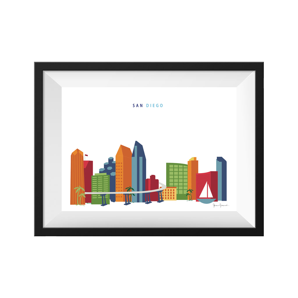 San Diego California Print – Cityscape Design